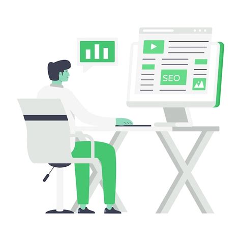 Premium Vector A Seo Analysis Flat Vector Download