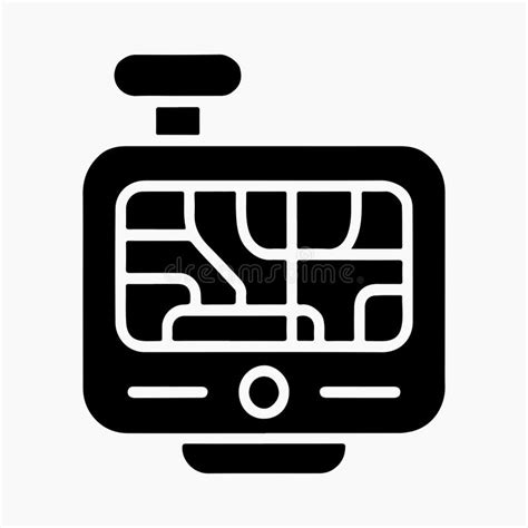 Vector Graphic Of A Gps Navigation Device With Map And Location Pin