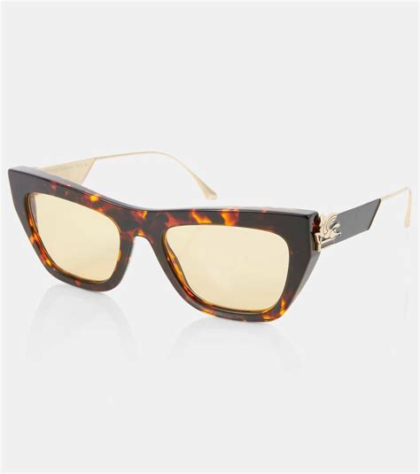 Etro Bold Pegaso Rectangular Sunglasses Etro