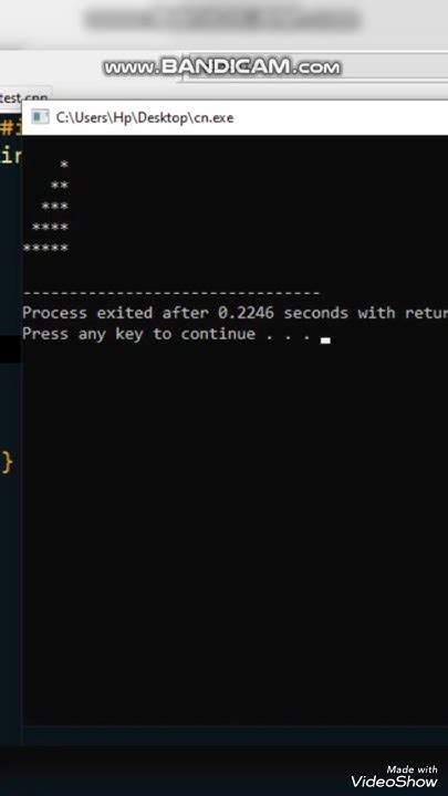 C Program For Right Side Trianglec Cprogramming