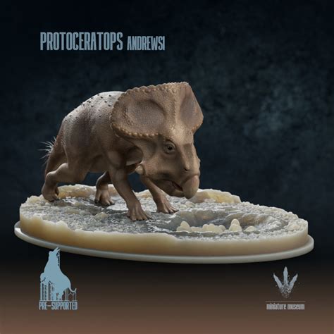 3d Printable Protoceratops Andrewsi Nesting By Miniature Museum