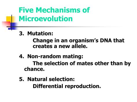 PPT Population Evolution Microevolution PowerPoint Presentation