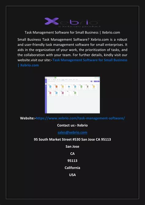 Ppt Task Management Software For Teams Xebrio Powerpoint Presentation Id 11410640