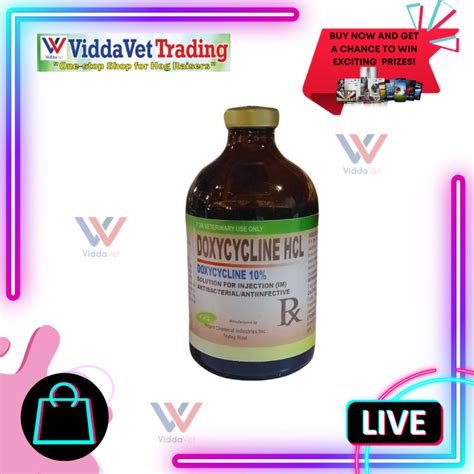 1bottle 100ml Doxycycline Hcl 10percent Antibacterial Antiinfective Solution For Inj Im 100ml