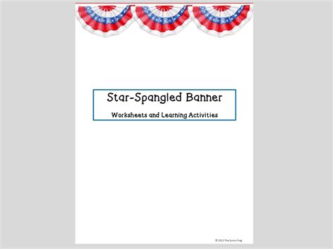 Printable National Anthem Worksheets And Activities Homeschool