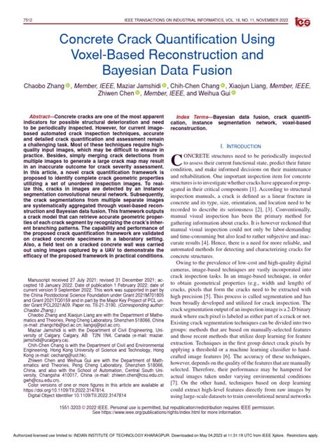 Concrete Crack Quantification Using Voxel Based Reconstructi Pdf Image Segmentation Voxel