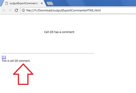 Export Comments While Saving Excel File To Html With Nodejs Via C
