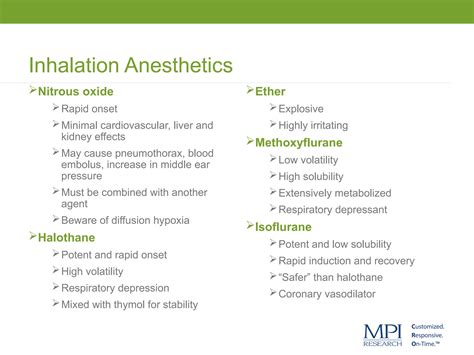 Anesthesia Test Review And Description Ppt