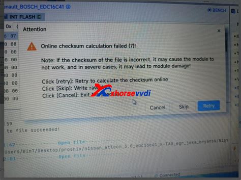Solved Multi Prog Checksum Edc16c41 Nissan Fail