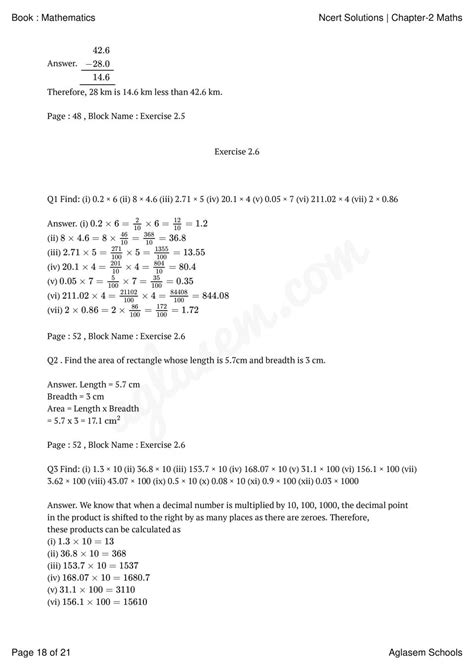 Ncert Solutions 2025 Class 7 Maths Chapter 2 Fractions And Decimals Question Answer Pdf Aglasem