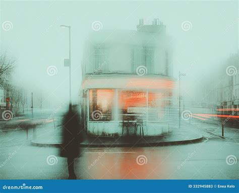 Neon Noir A Surreal Aesthetic Blend Stock Illustration Illustration