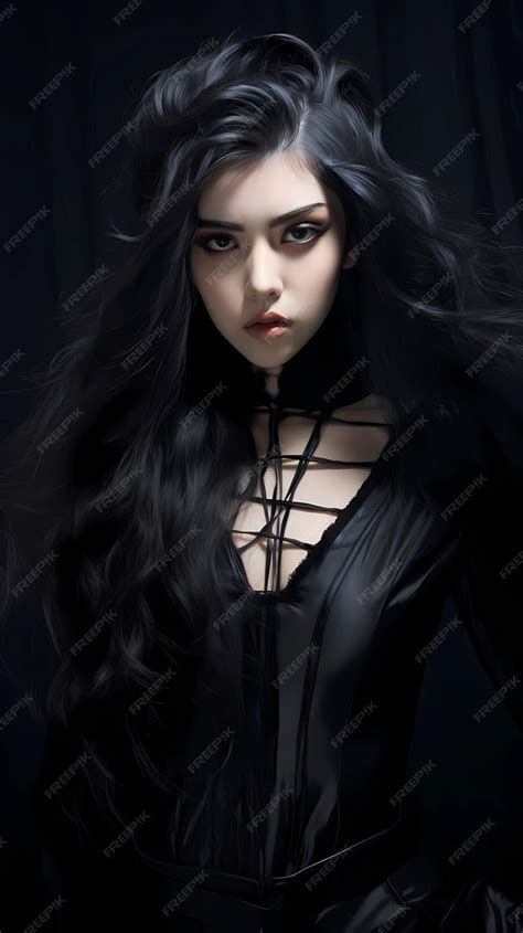 Premium Ai Image Beautiful Gothic Teen Girl