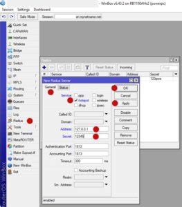 Radius Setting UserMan User Manager MikroTik NetMe Id