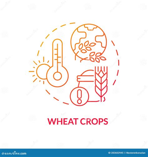 Thin Line Wheat Crops Icon Heatflation Concept Stock Vector Illustration Of Thin Creativity