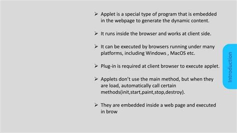 Applet In Java Pptx Programming Languages Computing