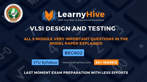 VLSI DESIGN AND TESTING ECE Stream Very Important Questions Explained With Concepts All 5