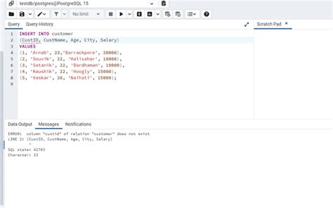 what is the problem here r postgresql