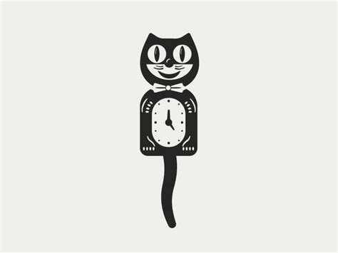 Cat Clock By Aleisha Samek On Dribbble In 2024 Cat Clock Clock Drawings Cool Small Tattoos