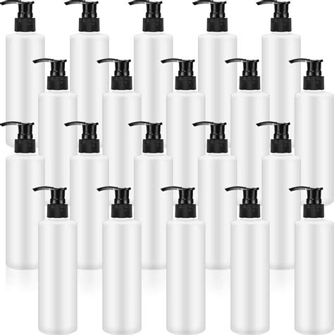 Thyle 20 Pcs Plastic Pump Dispenser Bottle 8 Oz Refillable