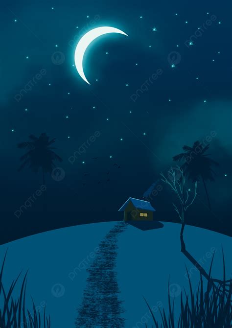 ファンタジー夜空だけで家の風景2dアートワーク 背景 ファンタジースカイ 一人ぼい 夜空背景画像素材無料ダウンロード Pngtree