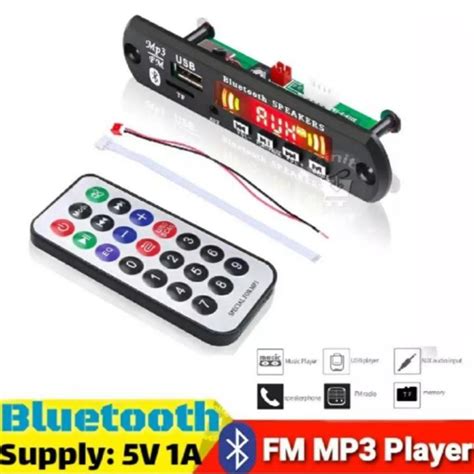 Car Amplifier Bluetooth Mp3 Decoding Board Module Fm Radio Usb Tf Aux Remote Control Bd
