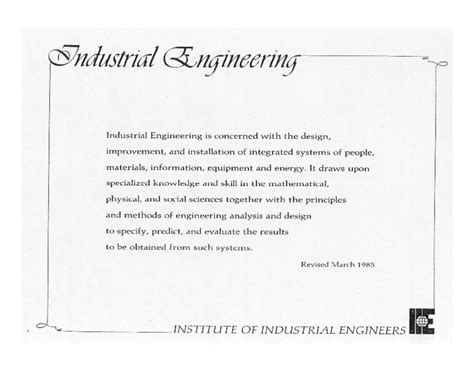 Solution Introduction Of Industrial Engineering Studypool