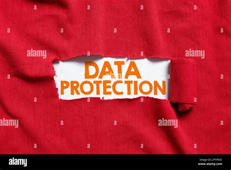 Conceptual Display Data Protection Business Concept Legal Control Over