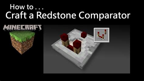 How To Craft A Redstone Comparator In Minecraft Youtube