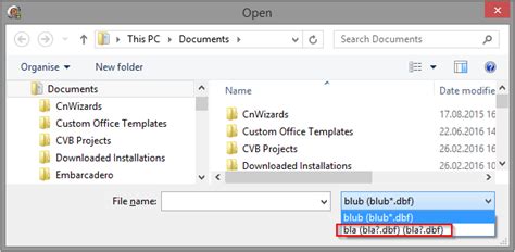 Delphi Why Does Topendialog Display A Duplicate File Filter Mask If It Contains A Question