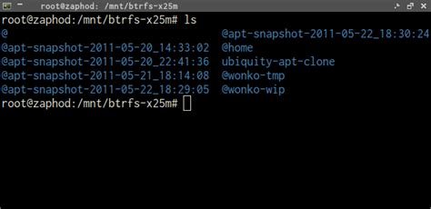 Supplementing Btrfs Snap With Apt Btrfs Snapshot Blog