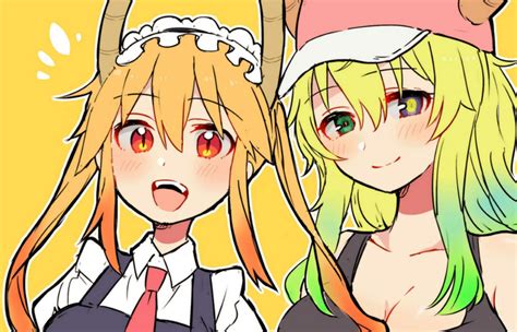 Heterochromia Blonde Horns Kobayashi San Chi No Maid Dragon Anime