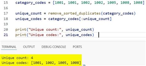 How To Remove Duplicates From A Sorted Array In Python
