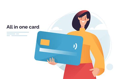 직불 카드 또는 신용 지불 카드를 들고 있는 여성을 묘사하는 벡터 일러스트 레이 션 인사장에 대한 스톡 벡터 아트 및 기타 이미지 인사장 쥠 십대 소녀 Istock