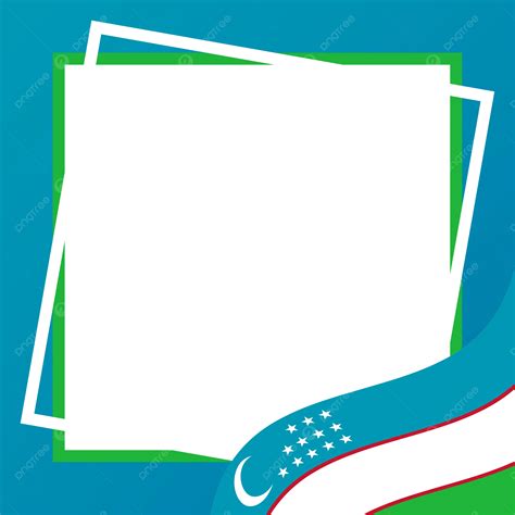 우즈베키스탄 플래그 빈 사각형 프레임 디자인 투명 벡터 우즈베키스탄 우즈베키스탄 포토콜 우즈베키스탄 프레임 벡터 Png 일러스트 및 벡터 에 대한 무료 다운로드