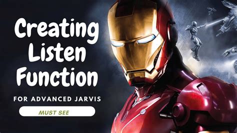 Creating Listen Function In Advanced Jarvis Advanced Jarvis 3 Python By Unique Tech Youtube