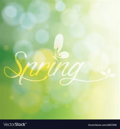 Abstract Spring Background With Some Special Vector Image