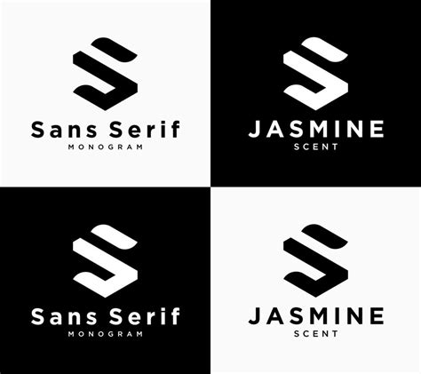 Letter Js Sj Us Monogram Alphabet Style Identity Brand Elegant Logo Design Vector 11356901