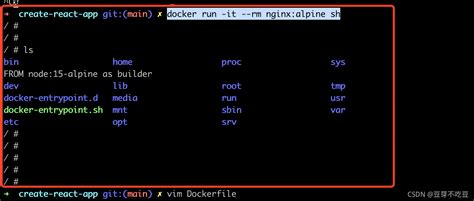 Docker入门之部署前端项目，以create React App为例react Dockerfile Csdn博客