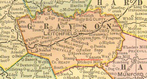 Grayson County Kentucky 1905 Map Leitchfield Ky