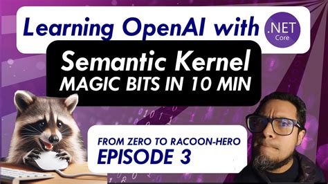 Openai In Dotnet Ep 3 Using Semantic Kernel To Add Ai Skills To Our App In 10 Minutes Youtube