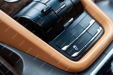 Premium Photo Black Button For Turning On And Off The Electronic