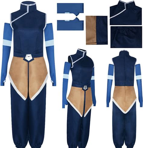 Fmpvdi Korra Cosplay Costume Outfit Korra Costume Uniform
