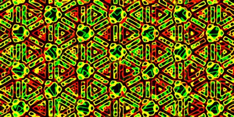 여러 가지 빛깔의 매끄러운 부족 패턴 빨강 노랑 녹색 및 검정색 디지털 페인팅 네온 효과 기하학적 모양 고화질 그림 0명에 대한 스톡 벡터 아트 및 기타 이미지 Istock