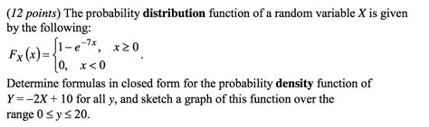 Solved The Probability Distribution Function Of A Random Chegg