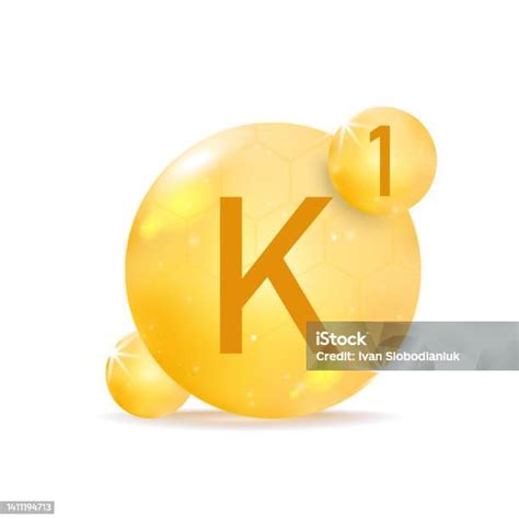 비타민 K1 황금 아이콘 비타민 방울이 든 캡슐 벡터 일러스트 레이 션 비타민에 대한 스톡 벡터 아트 및 기타 이미지 비타민 0명 3차원 형태 Istock