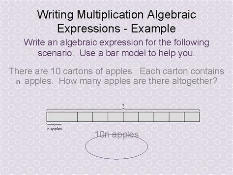 Algebraic Expressions Unit 7 Writing Algebraic Expressions With