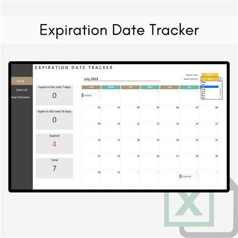 Expiration Date Tracker Excel Spreadsheet Instant Download Excel Tracker Etsy
