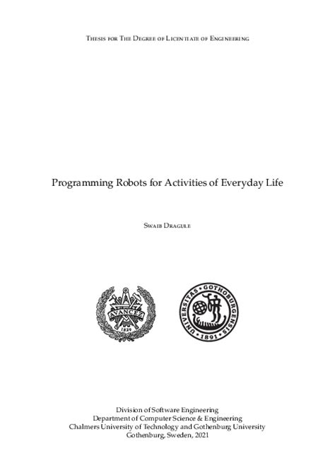 pdf programming robots for activities of everyday life