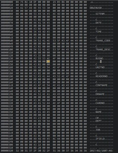 Dbf Check Dbase Version With Hex Viewer Stack Overflow