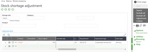 How To Resolve No Product To Adjust Error In Adjustment Of Stock Shortages Process Sage X